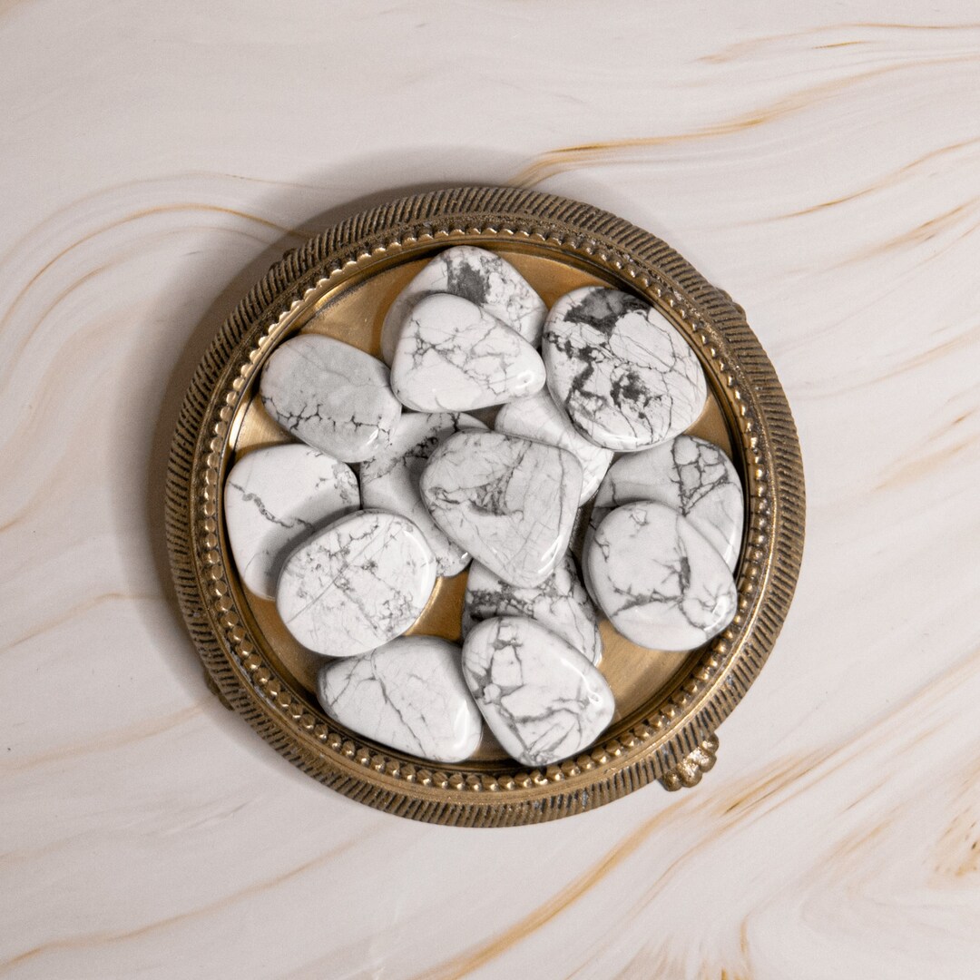 Magnesite Disc Stone Tumbled Stone Gemstone - Etsy