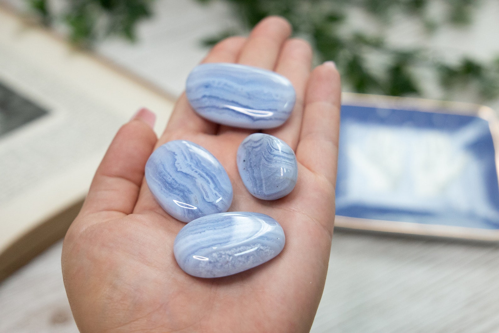 Chalcedon Heilstein Engelsstein Milchstein Achat - Etsy.de