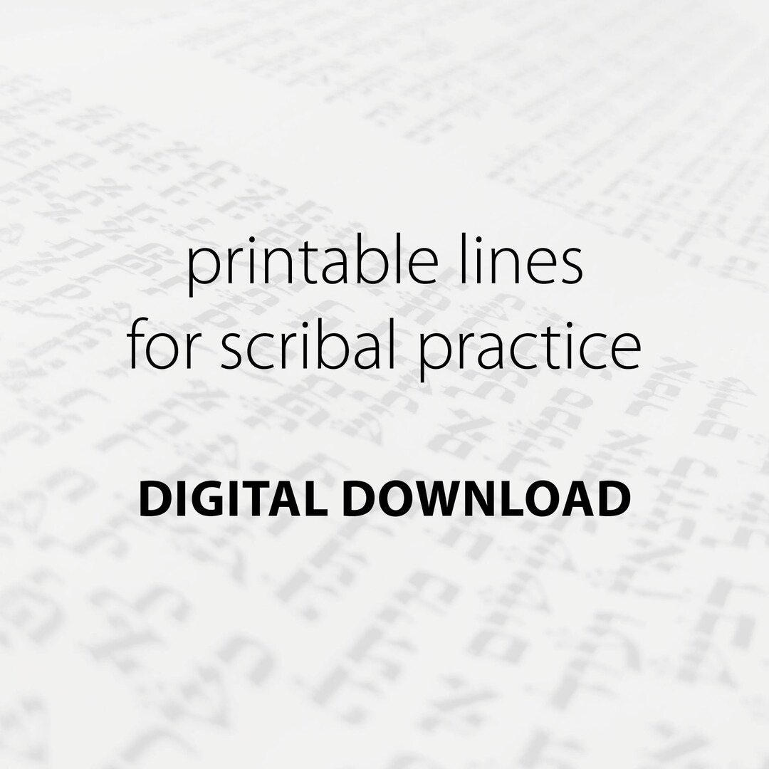Printable Lines for Scribal Practice | Digital Download - Etsy