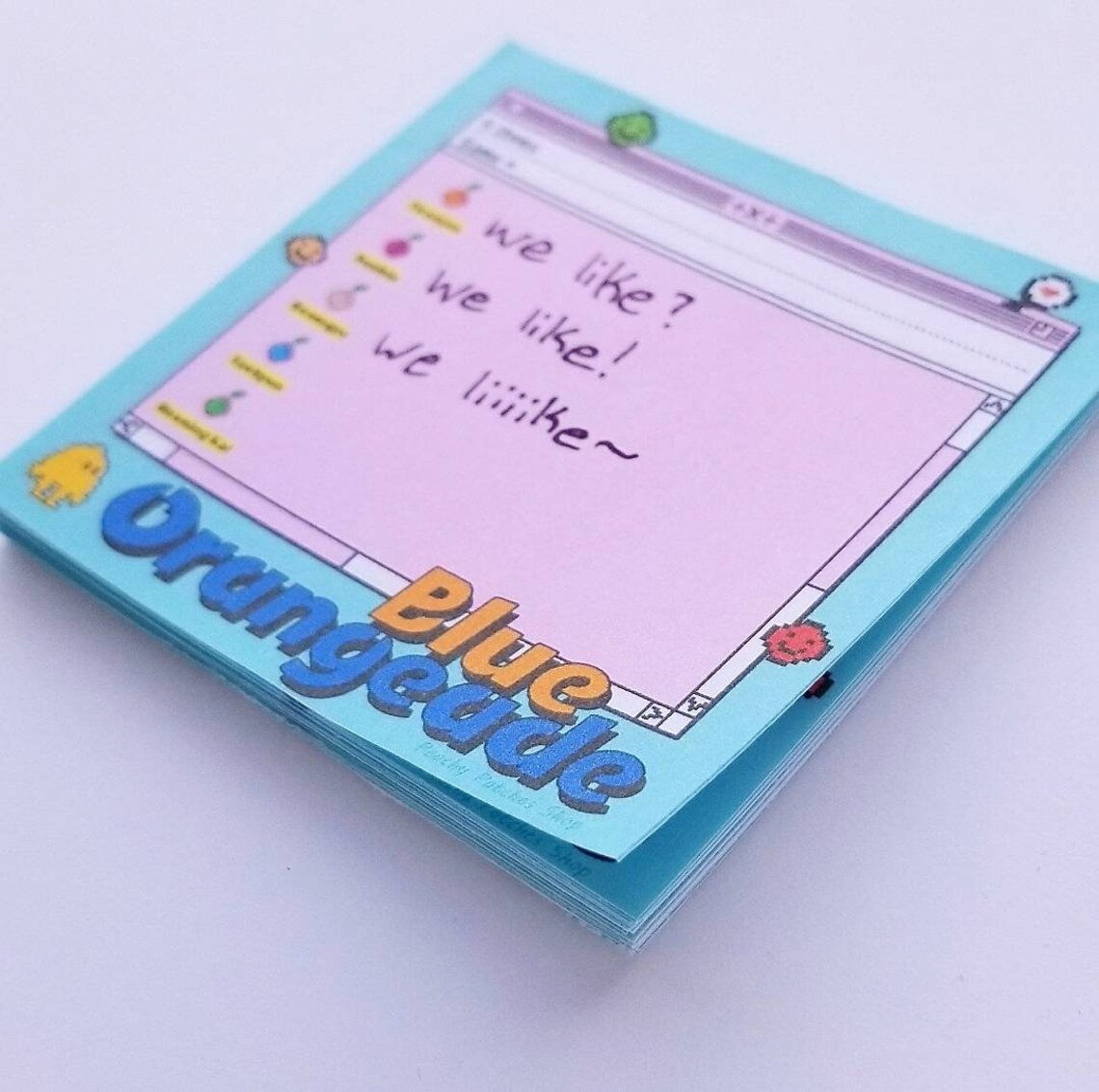 TXT Blue Orangeade Memo Pad - Etsy