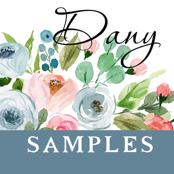 SAMPLES DANY Wall Flowers Pastel Colors Corners Border Frame - Etsy