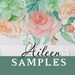 AILEEN SAMPLES Wall Flowers Pastel Colors Border Frame Wall Decal Girl ...