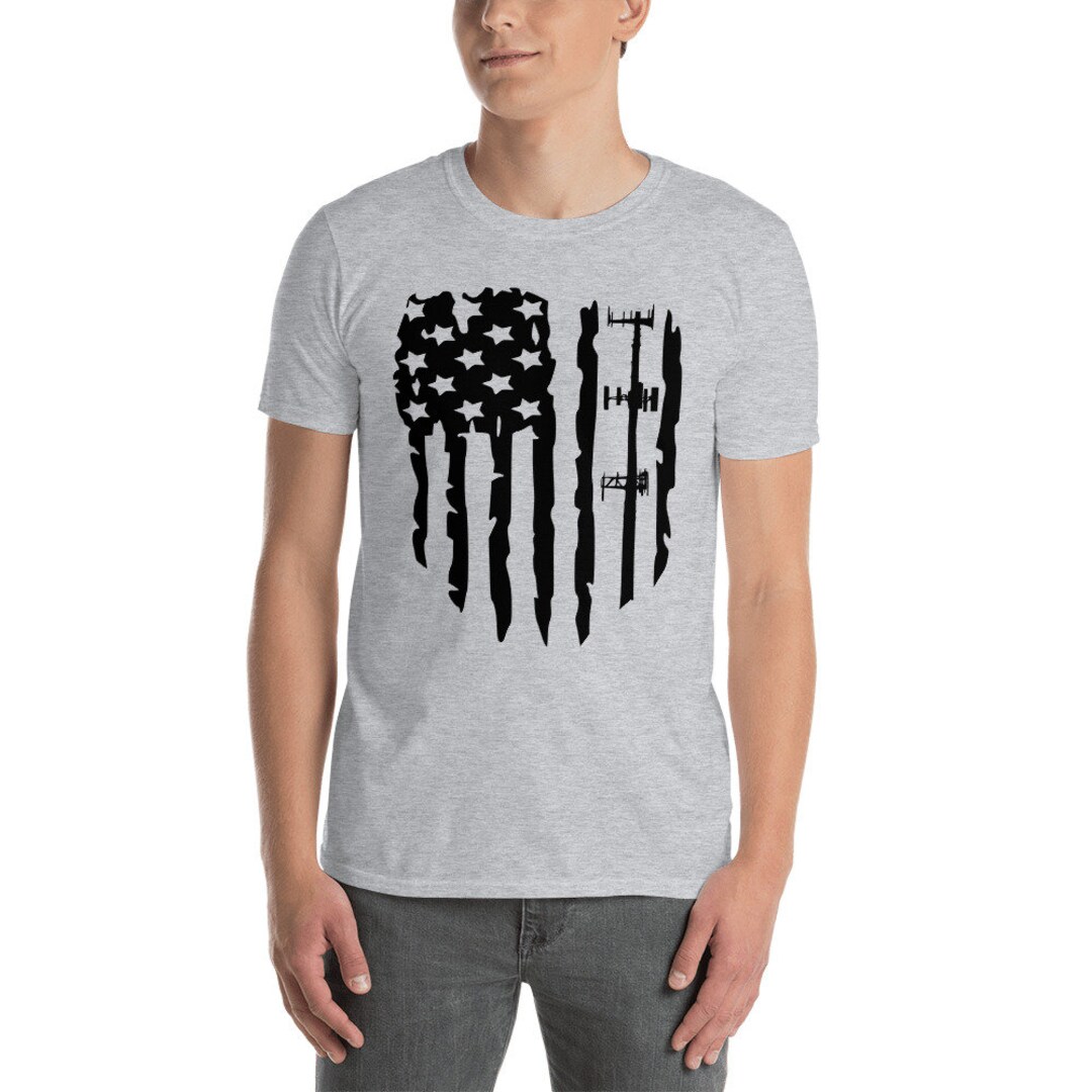 Distressed Flag Monopole Cell Phone Tower T-shirt - Etsy