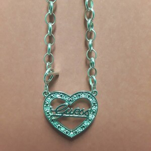 Guess Heart Necklace - Etsy