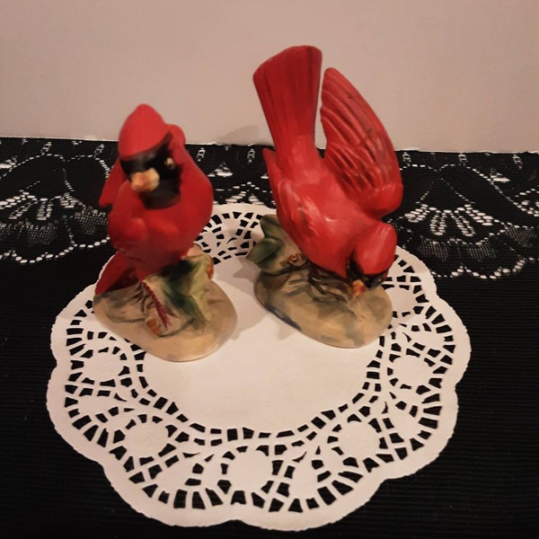 Ceramic Cardinal Figurines - Etsy