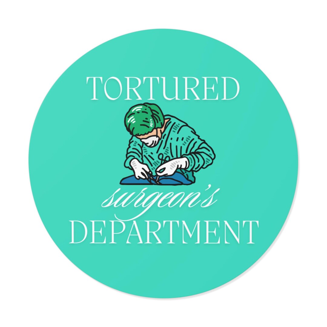Surgeon Tortured Sticker, Medical Student Cute Sticker, Laptop Sticker ...