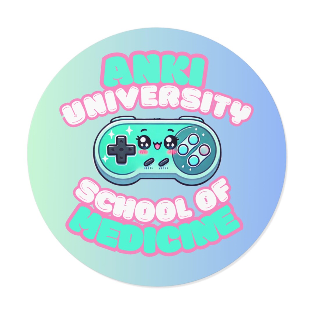 Anki University Sticker, Medical Student Cute Sticker, Laptop Sticker ...