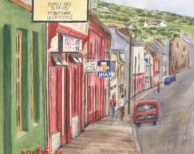 Dingle Main Street, Ireland Painting, Dingle Print or Original, Ireland ...