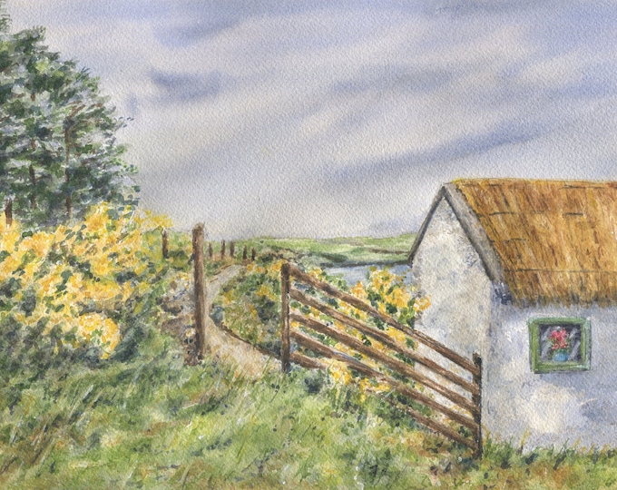 Ireland Farmhouse: Irish Landscape Painting Print or Original, Irish ...