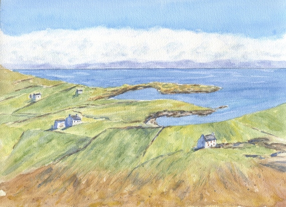 Ring of Kerry Ireland Landscape Painting County Kerry Irish - Etsy