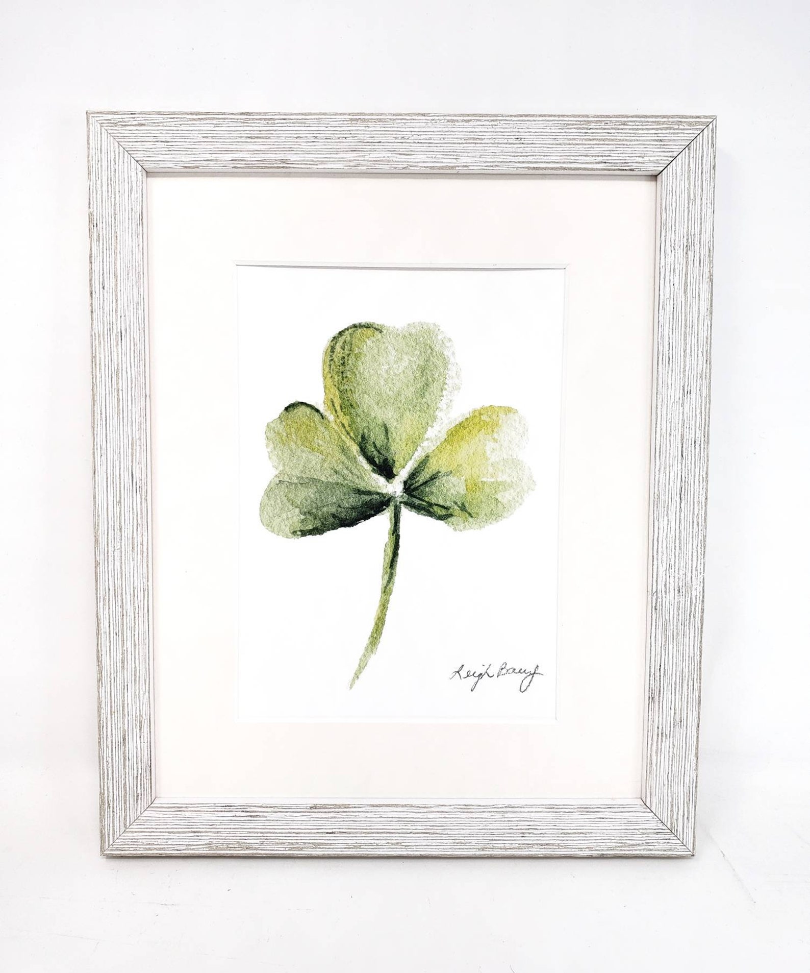 Shamrock Watercolor Print Framed Shamrocks Art Shamrock - Etsy