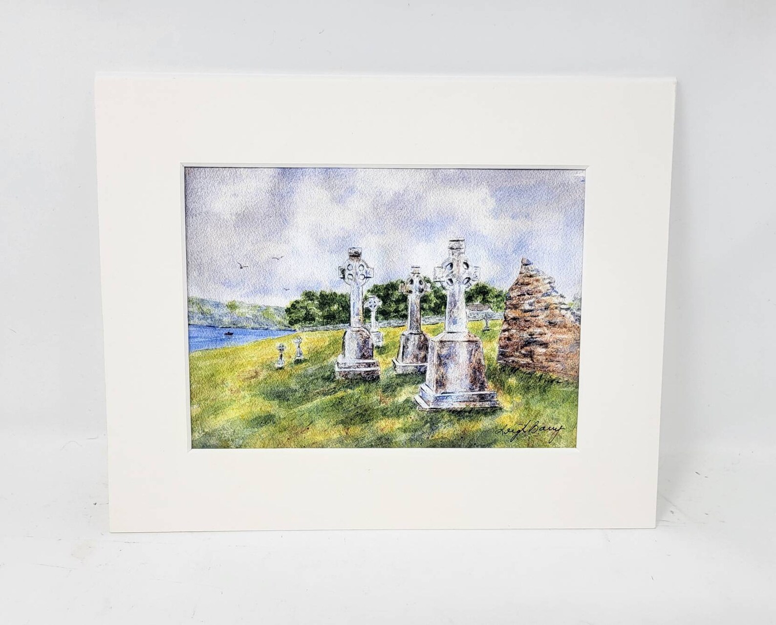Clonmacnoise Celtic Crosses, Irish Cross, Watercolor Print or Original ...