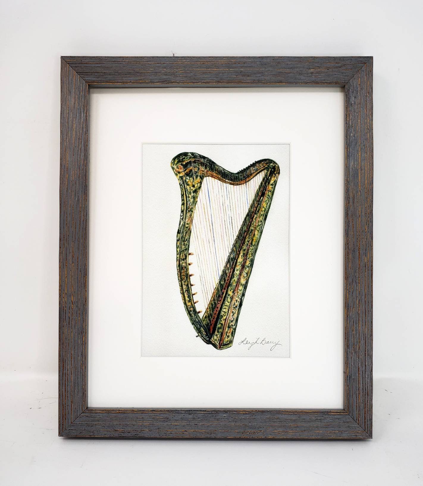 Irish Harp Watercolor Print or Original Music Fine Art Prints Ireland ...