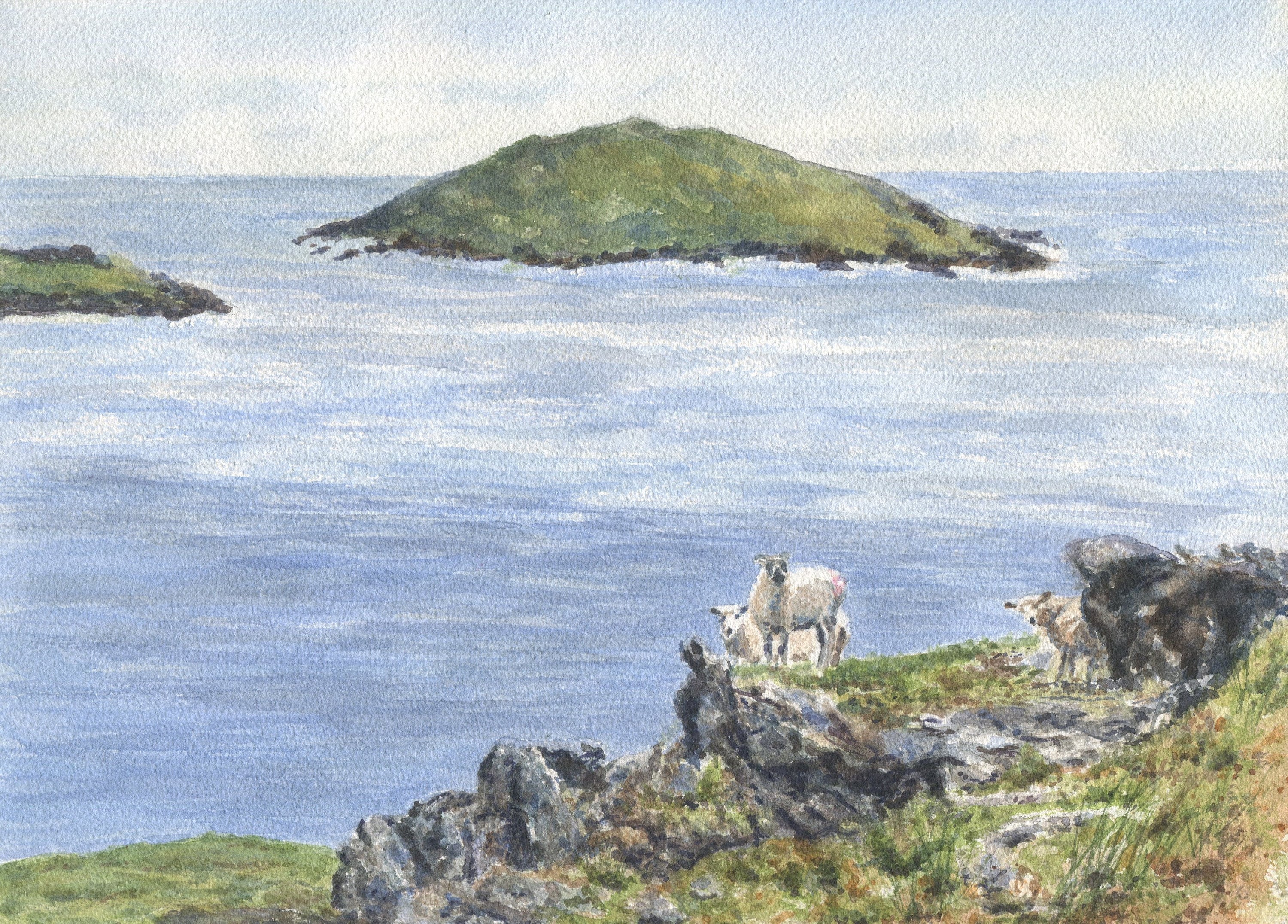 Dingle Peninsula Ireland Watercolor Giclee Print Painting Print Sheep ...
