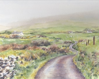 Irish Cottage: Irish Landscape Painting Print or Original, Irish Art ...