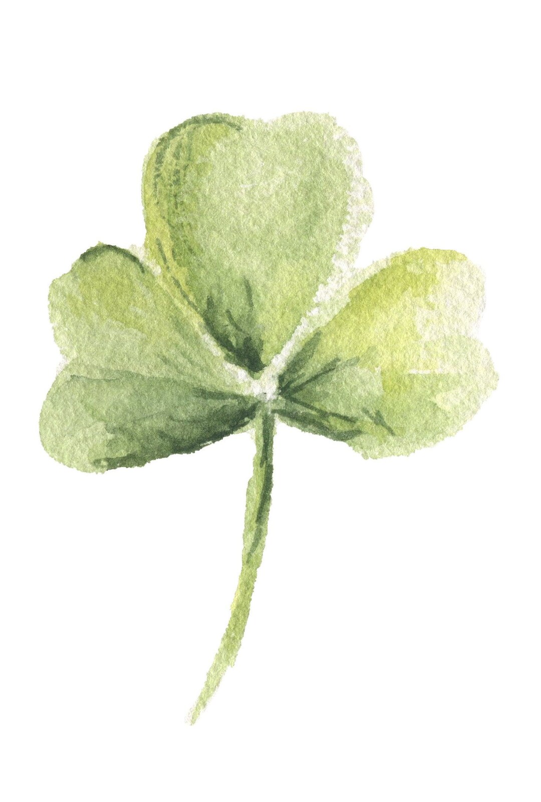 Shamrock Watercolor Print, Shamrock Art, Shamrock Painting, Irish Art ...