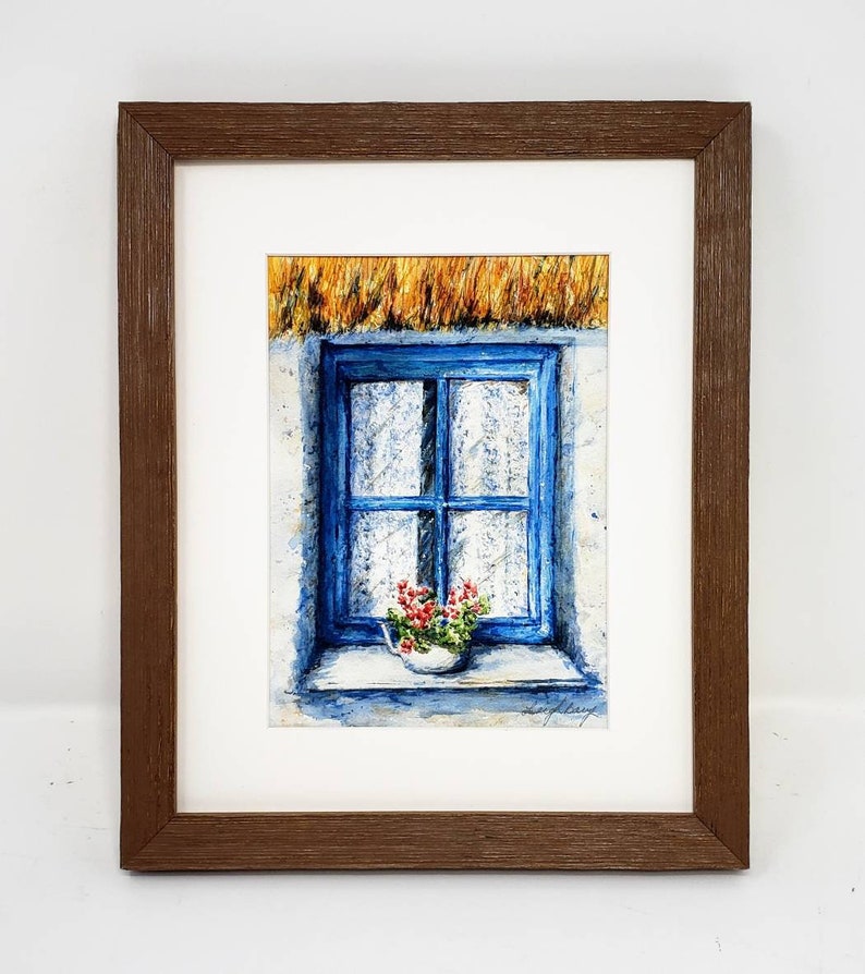 Irish Window Irish Cottage Ireland Art Irish Art Ireland Watercolor ...