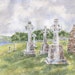 Clonmacnoise Celtic Crosses, Irish Cross, Watercolor Print or Original ...