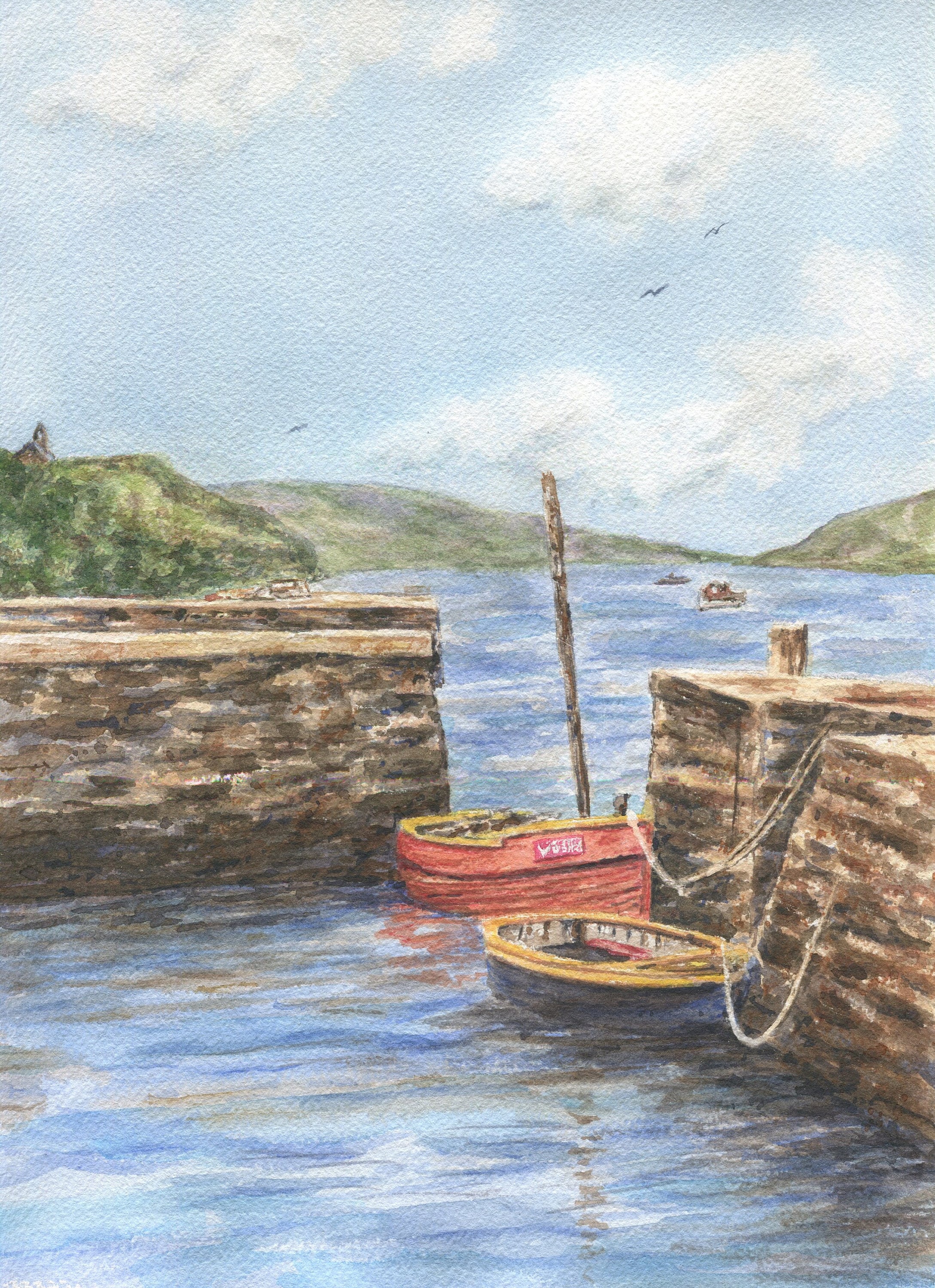 Ireland Landscape Painting, County Cork Ireland Print, Irish Art Print ...