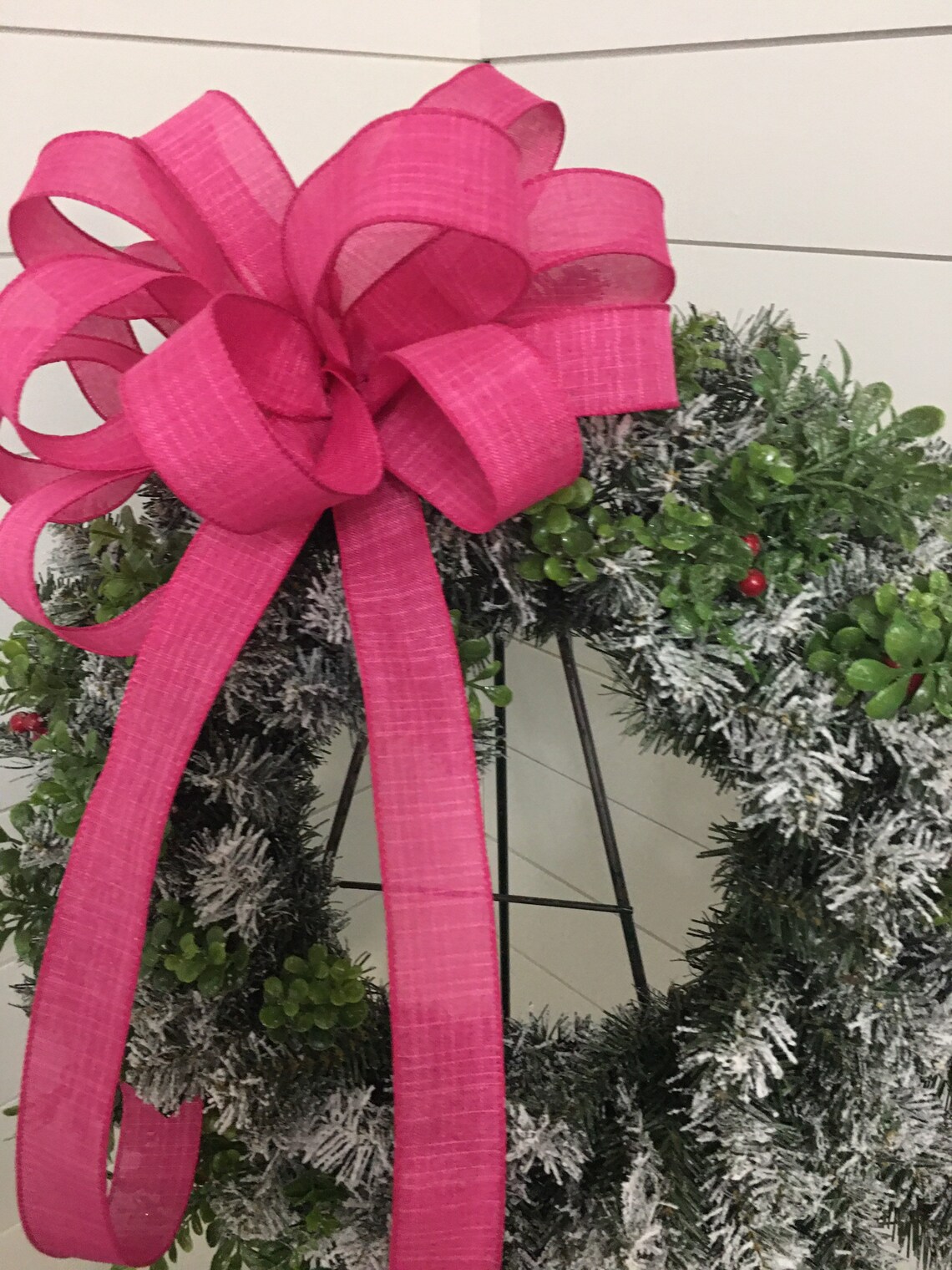 Pink Wreath Bow, Bow for Lantern, Home Decor - Etsy