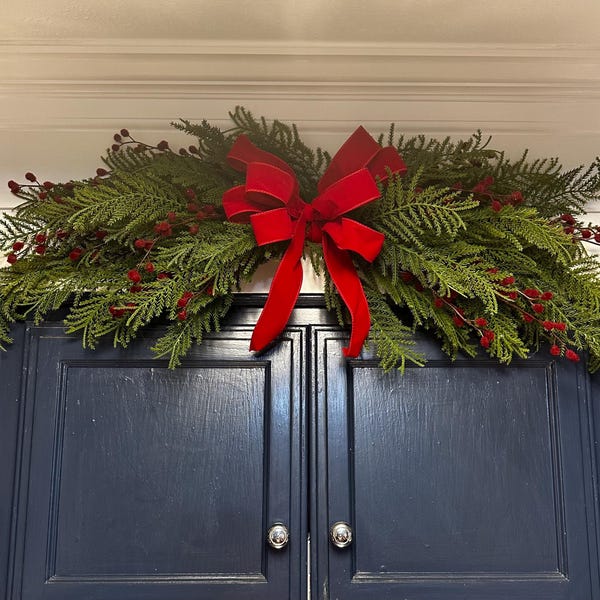 Christmas Window Swag - Etsy