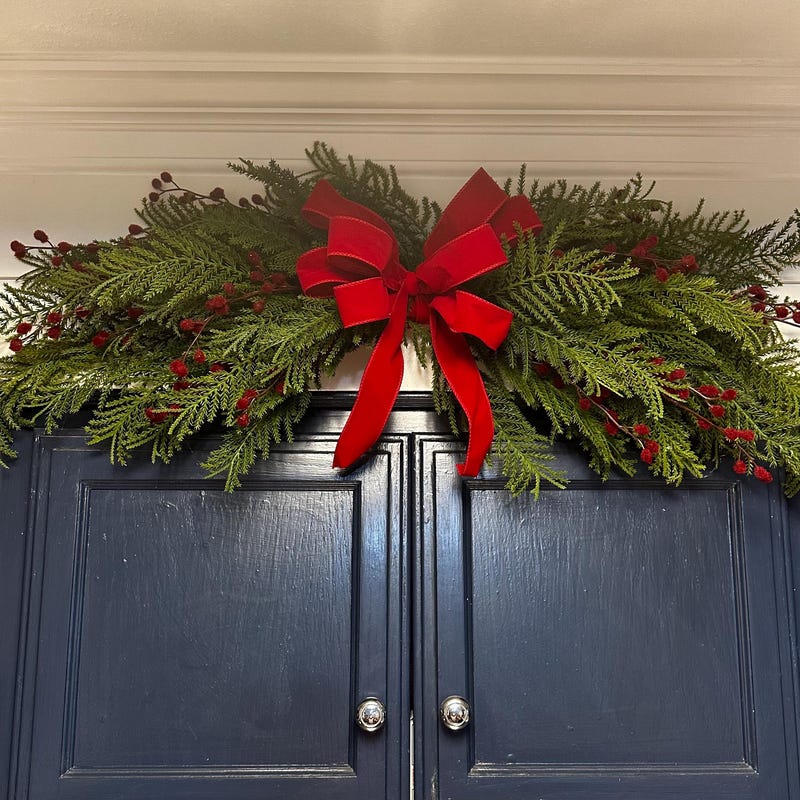 Horizontal Swag Winter - Etsy