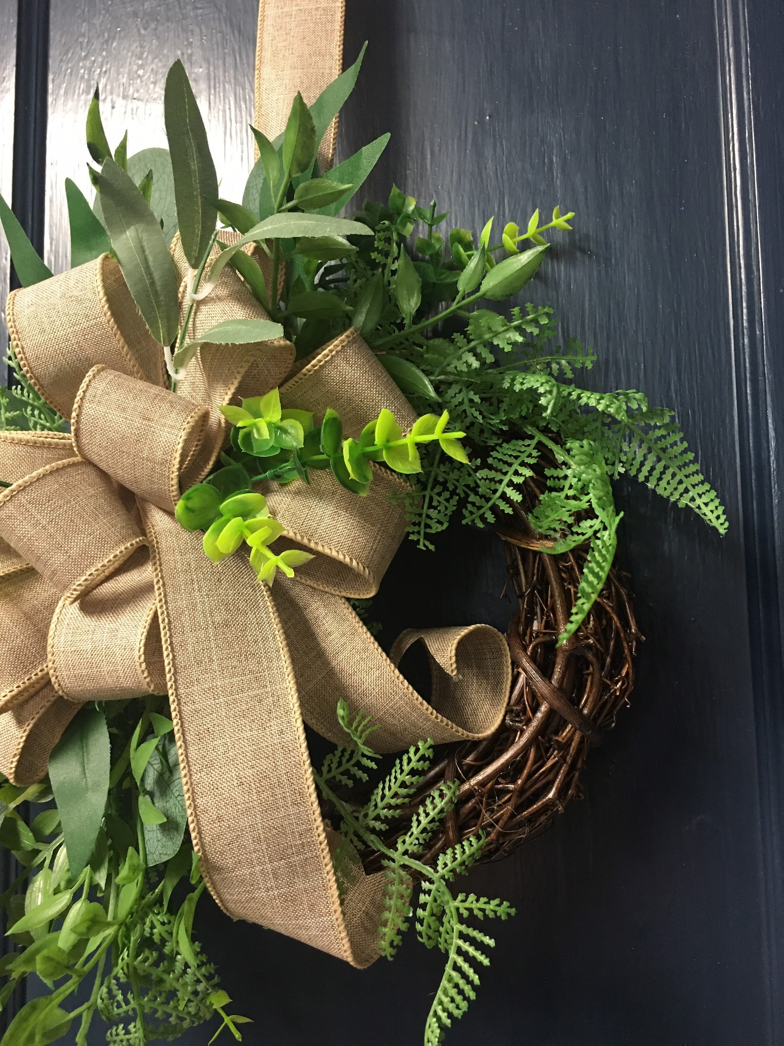 Farmhouse Mini Wreath Mini Farmhouse Everyday Greenery - Etsy