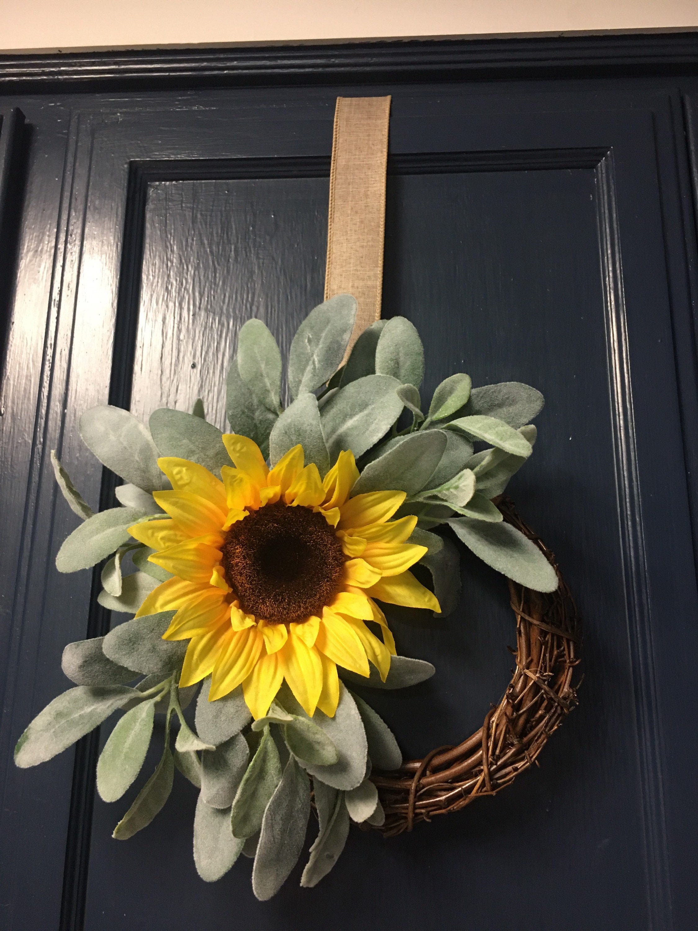 Sunflower Mini Wreath Home Décor Wreaths etna.com.pe