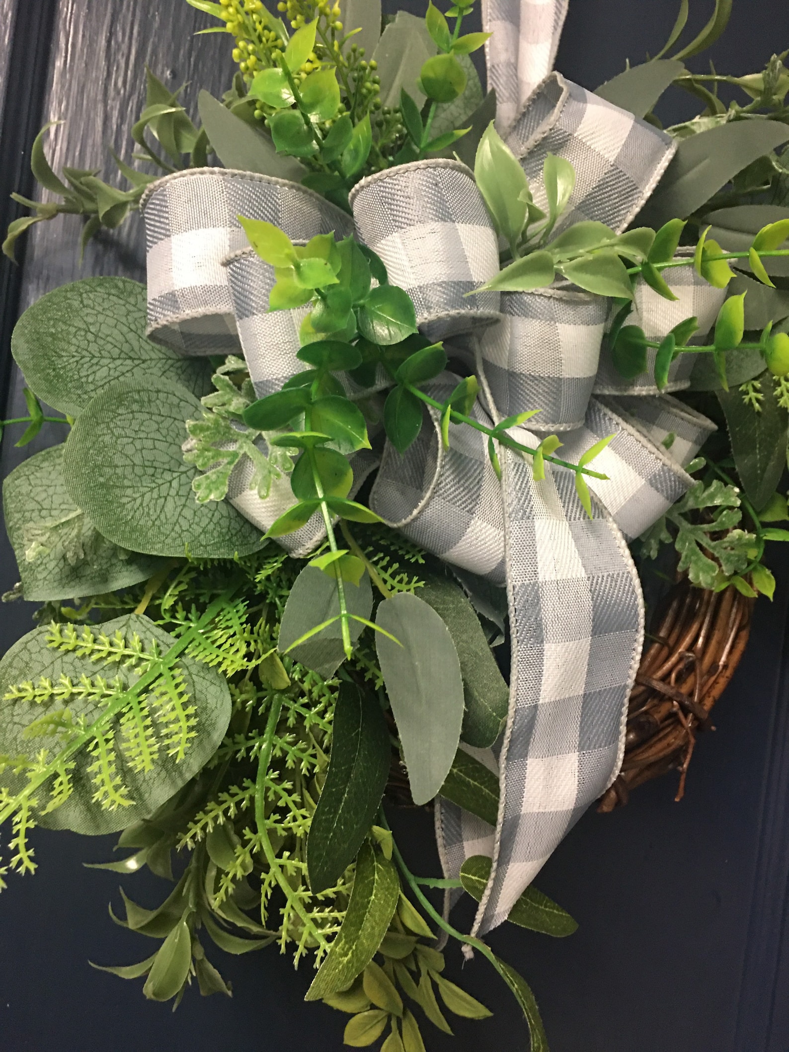 Farmhouse Mini Wreath Mini Farmhouse Everyday Greenery - Etsy