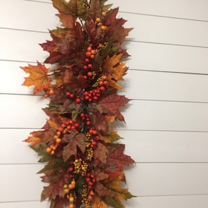 Fall Leaf Swag Autumn Front Door Wreath Centerpiece Wall - Etsy