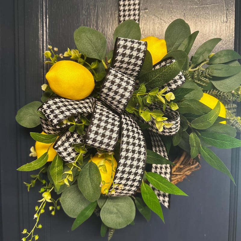 Lemon Wreath - Etsy