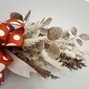 Horizontal Fall Swag, Autumn Over Door Swag Wreath With Berries, Boho ...