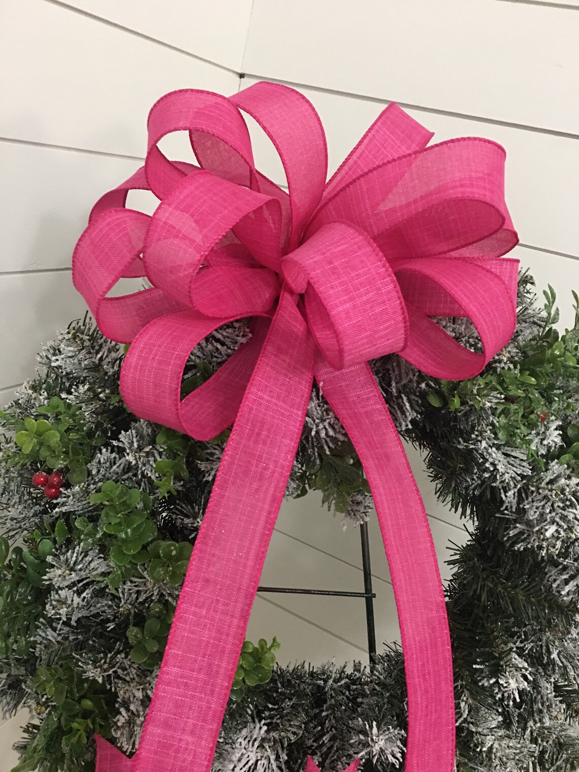Pink Wreath Bow, Bow for Lantern, Home Decor - Etsy