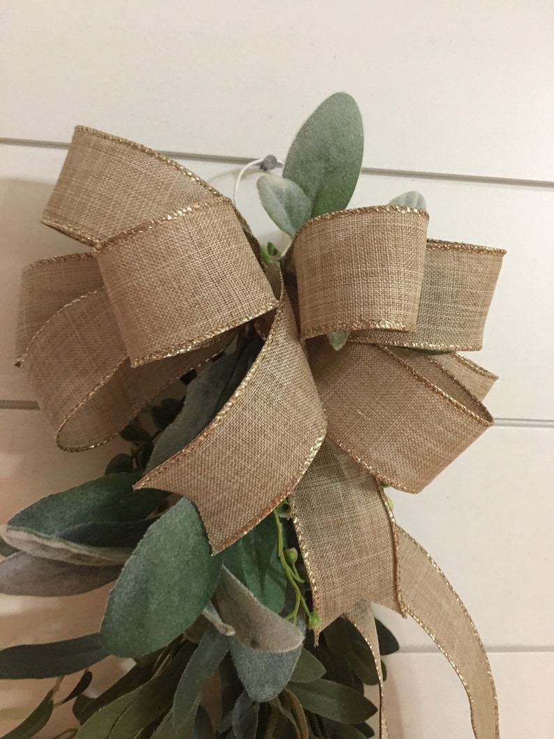 Farmhouse Mini Swag Everyday Teardrop Olive Branch and Lambs | Etsy