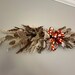 Horizontal Fall Swag, Autumn Over Door Swag Wreath With Berries, Boho ...