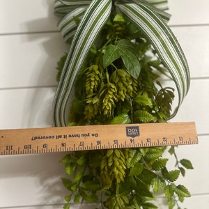 Greenery Mini Swag, Everyday Teardrop for Cabinets, Lantern Swag, Small ...
