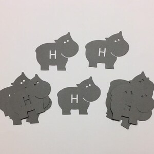 Hippo Cut Outs, Preschool Supplies, Letter H, Learn the Alphabet, Hippo ...
