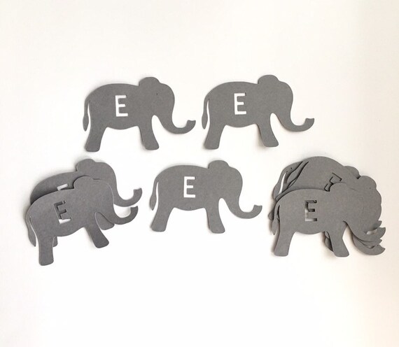 Elephant Cut Outs Preschool Supplies Letter E Learn the | Etsy