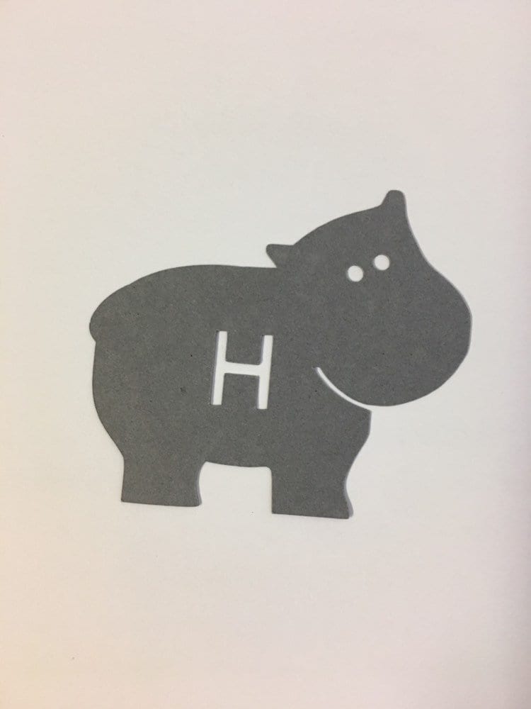 Hippo Cut Outs, Preschool Supplies, Letter H, Learn the Alphabet, Hippo ...