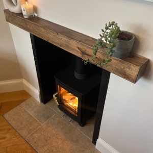 Floating Fireplace Beam / Beam / Rustic Beam / Mantle Shelf - Etsy UK