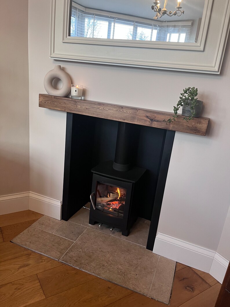 Floating Fireplace Beam / Beam / Rustic Beam / Mantle Shelf - Etsy UK