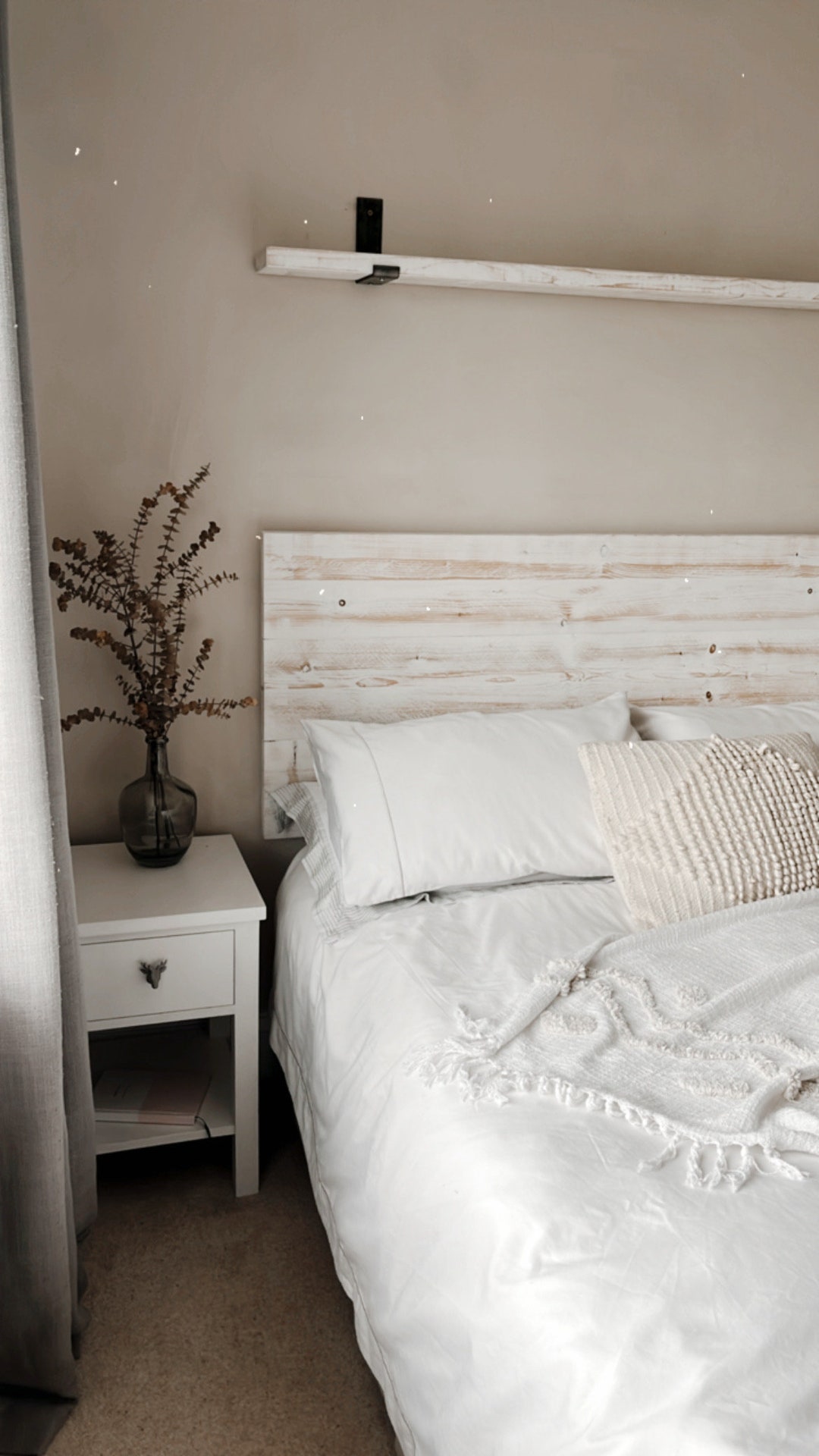 Headboard Floating Headboard Scaffold Board Headboard Handmade - Etsy