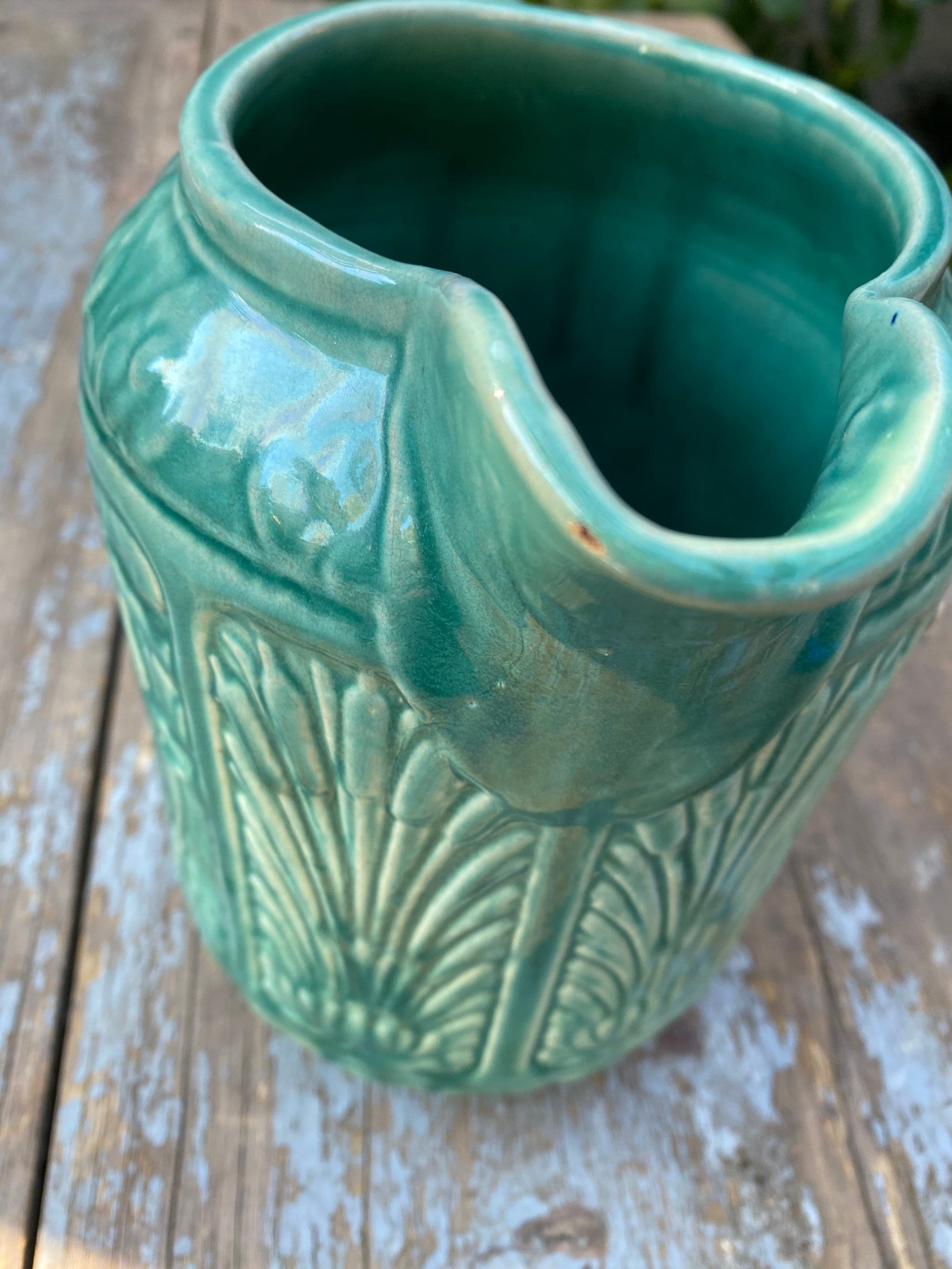 Antique Weller Pottery Pitcher Zona Pitcher With Kingfisher | Etsy