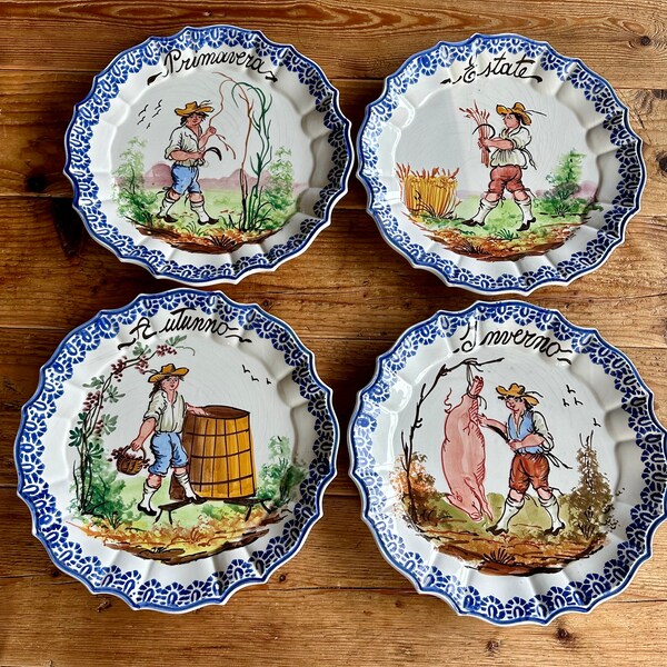 Four Seasons Plate - Etsy