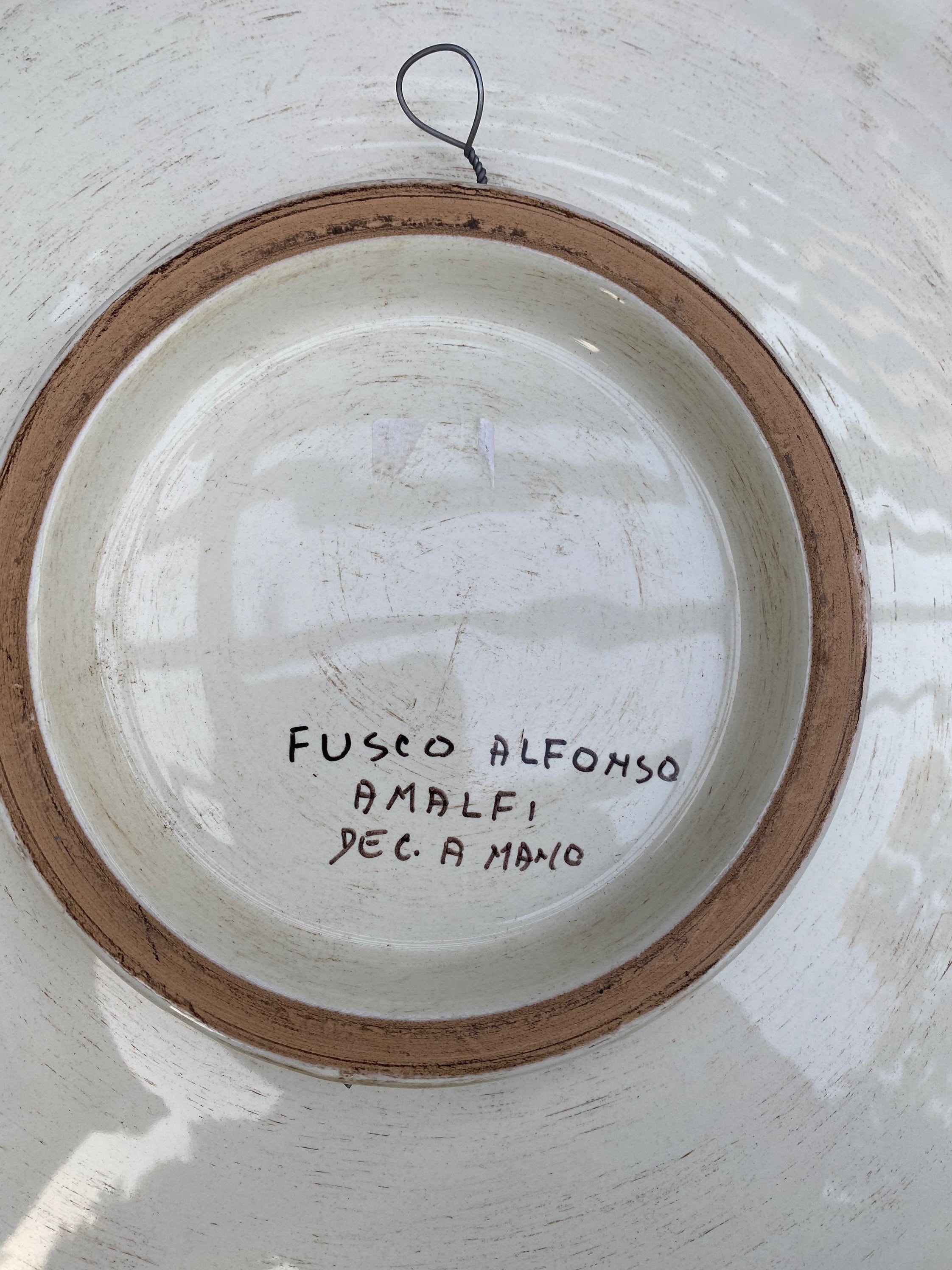 Alfonso Fusco Amalfi Italian Ceramic Large Platter Hand | Etsy