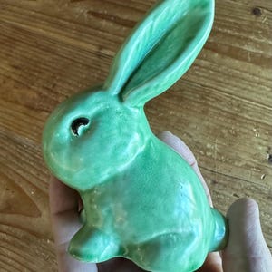 Sylvac Style Mint Green Snub Nose Bunny Rabbit, 4 1/2 - Etsy