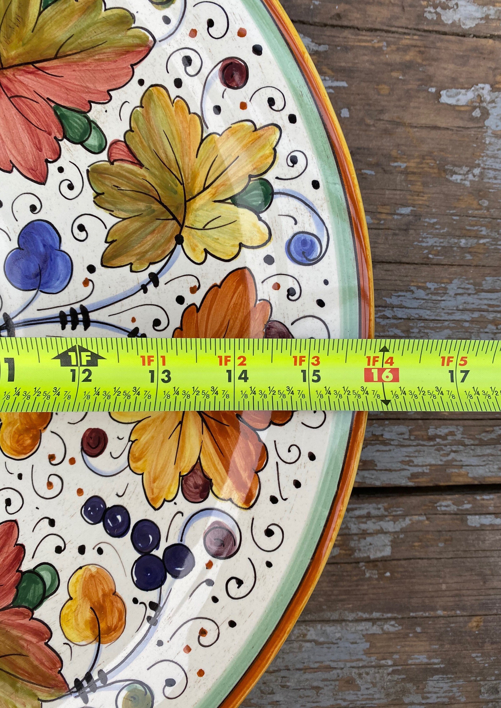 Alfonso Fusco Amalfi Italian Ceramic Large Platter Hand | Etsy