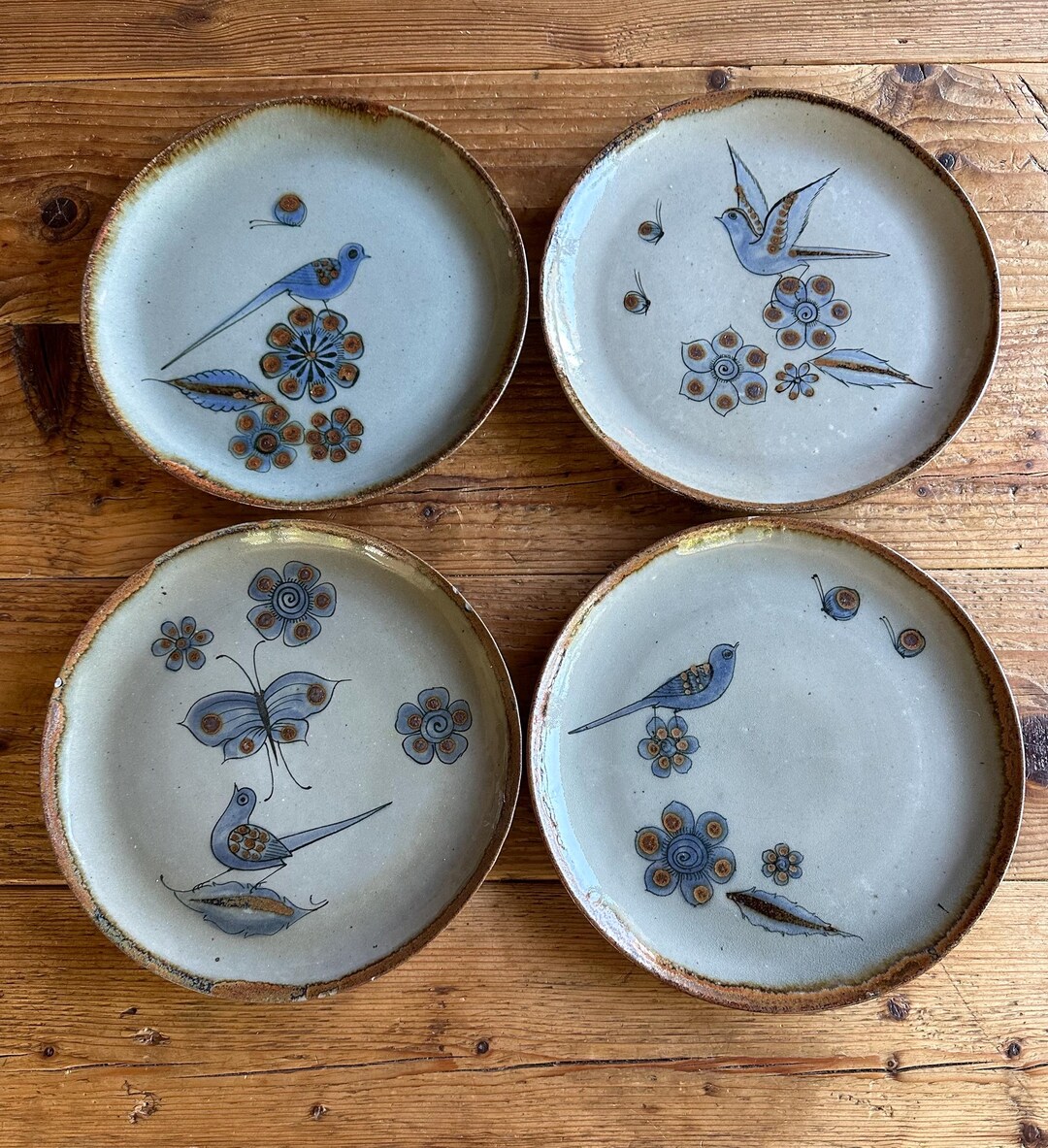 Vintage Ken Edwards Mexican Pottery 9 1/2plates Tonala Pottery, El ...