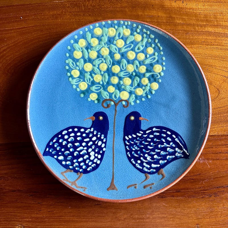 Tree Studio Pottery Plate - Etsy