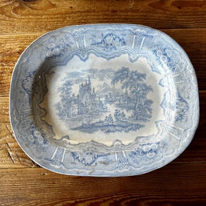 Blue and White Ironstone Transferware Platters, Robert Cochran & Co ...